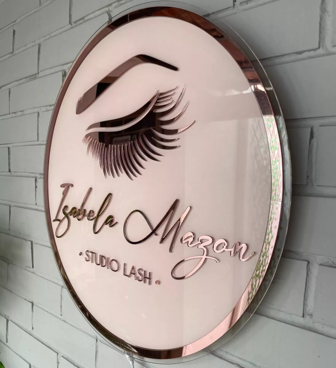 Letrero en Acrílico de Pared SIN ILIMINACÍON - Personalizado